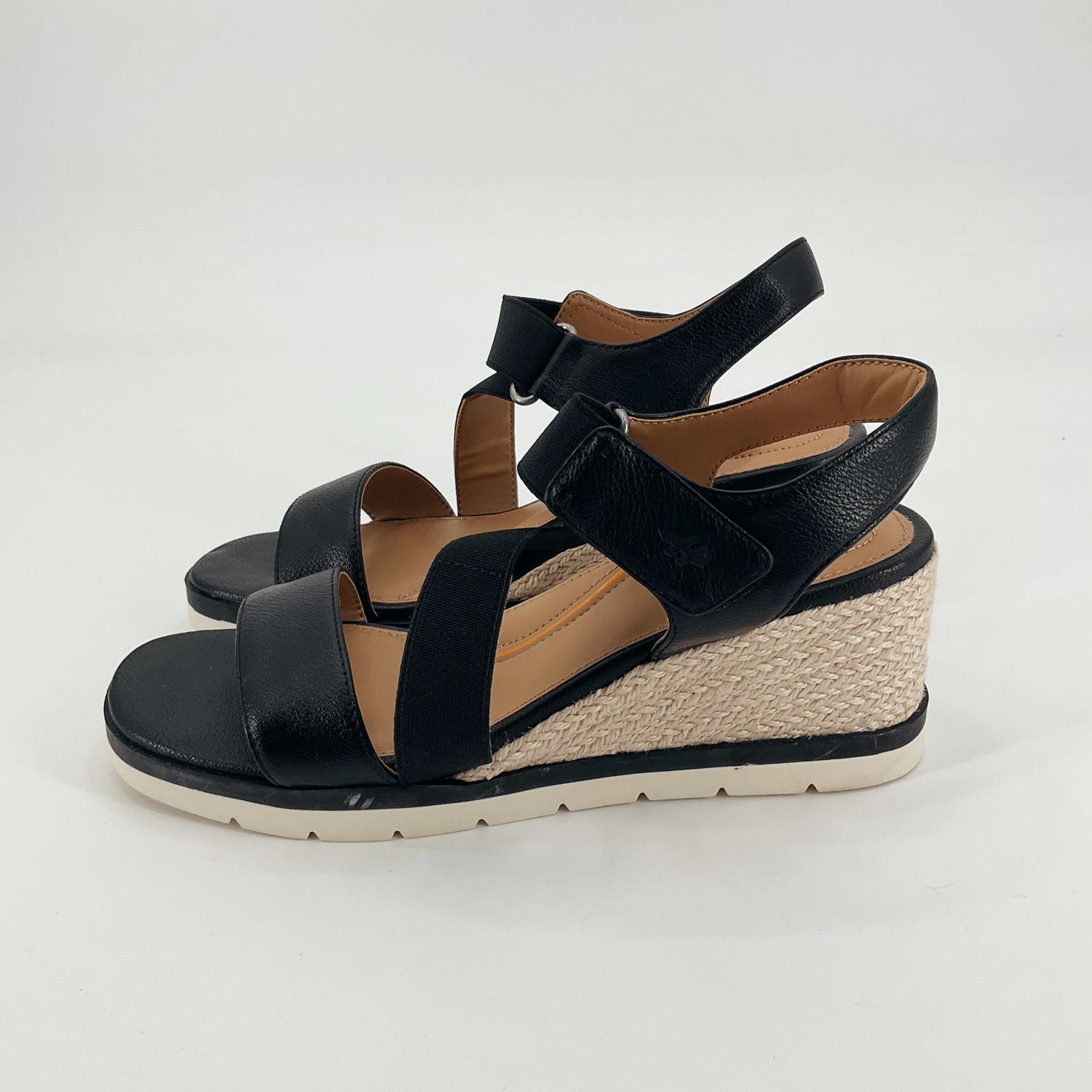 Lucky Brand Mindra Black Espadrille Wedge Sandals Size 8 NWT – Margaret ...